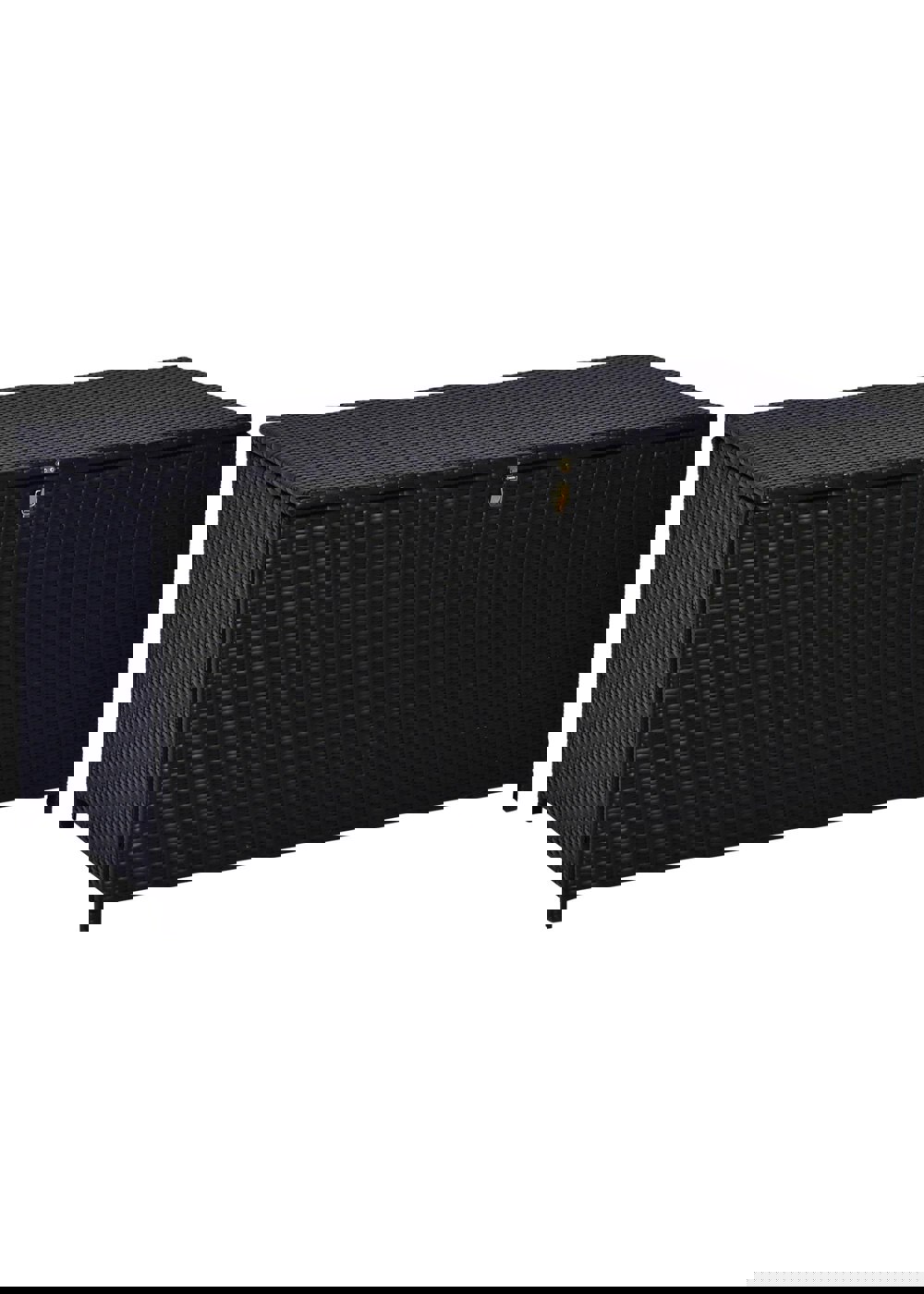 Outsunny Large Rattan Storage Box Garden Chest Wicker | Rackhams