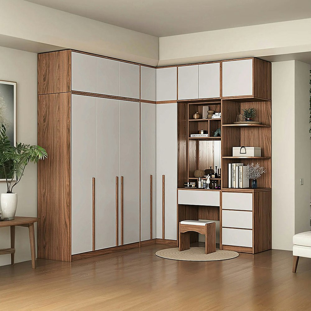 Rit Concept Bianchi Corner Wardrobe, L Shape Wardrobe | Rackhams