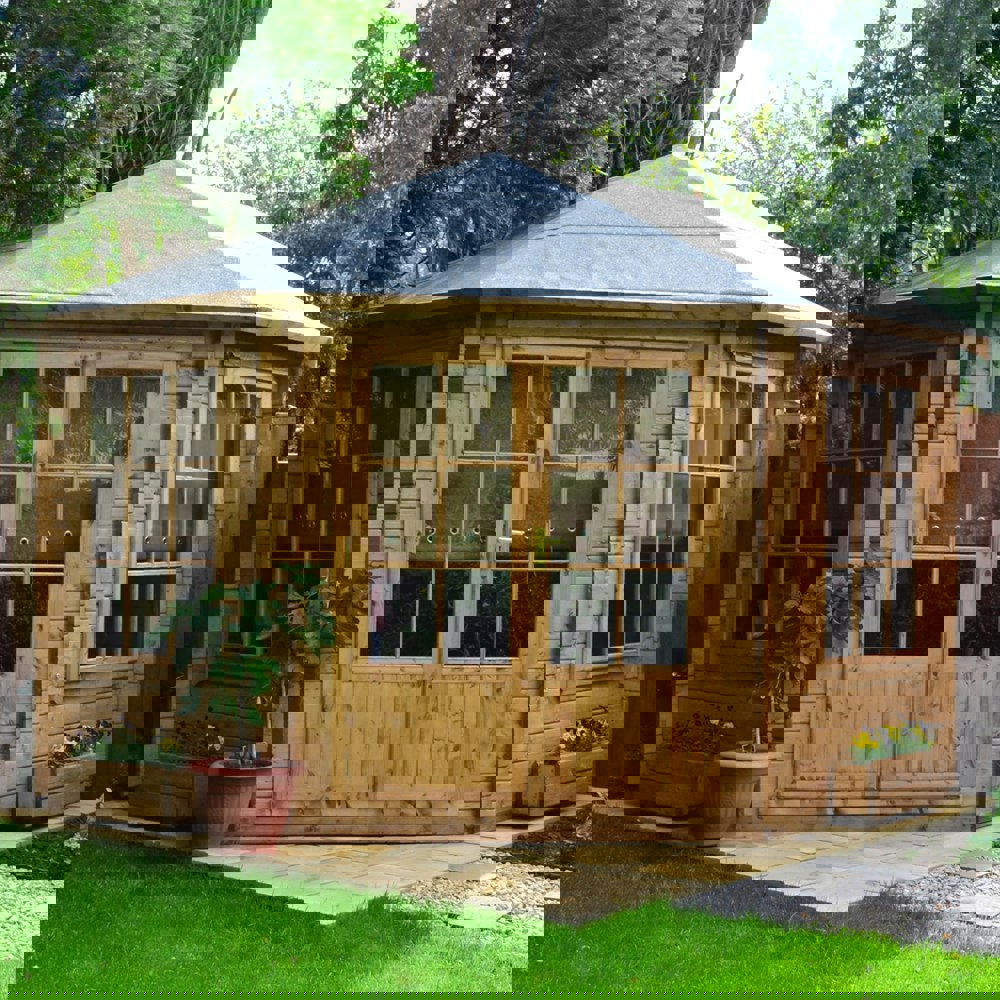 Shire Ardcastle Corner Log Cabin 28mm interlock | Rackhams