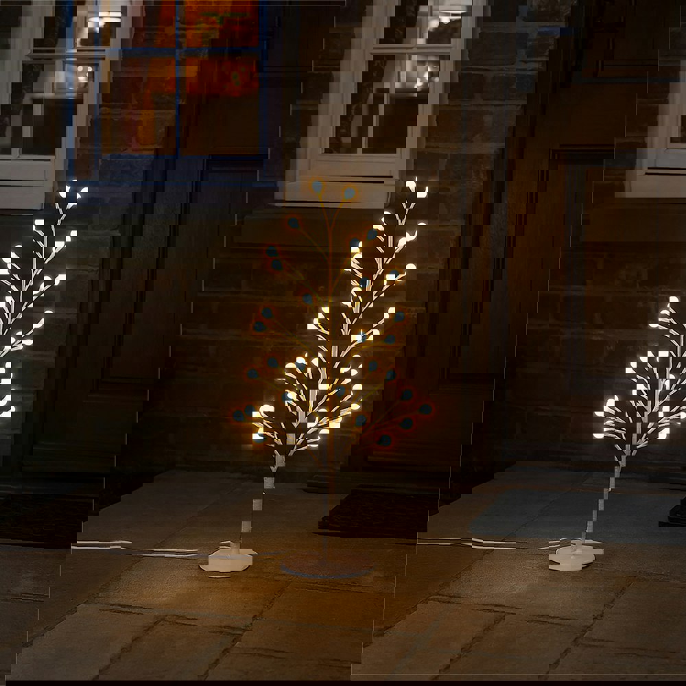 Xmas Haus 60cm 48 Warm White/w Micro Led Tree White 5M | Rackhams