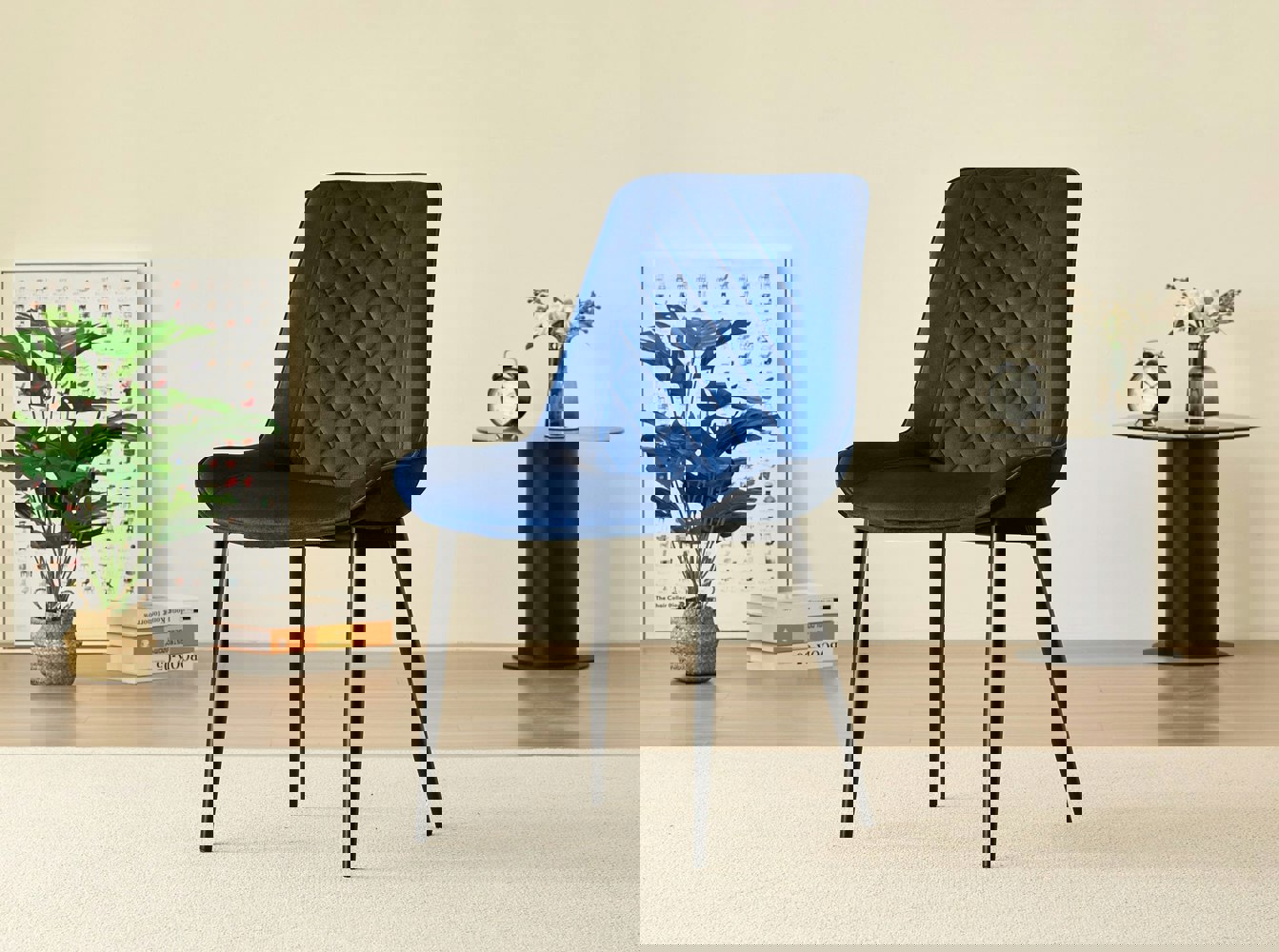 Indoor Living Amelia Velvet Comfort Dining Chairs - | Rackhams