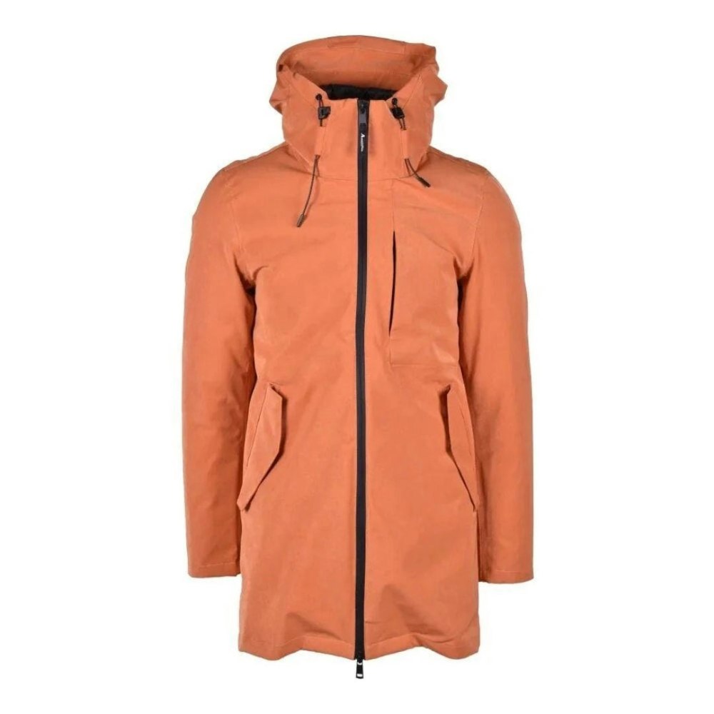 Aquascutum Active 3-Way Parka Rust Orange Jacket | Rackhams