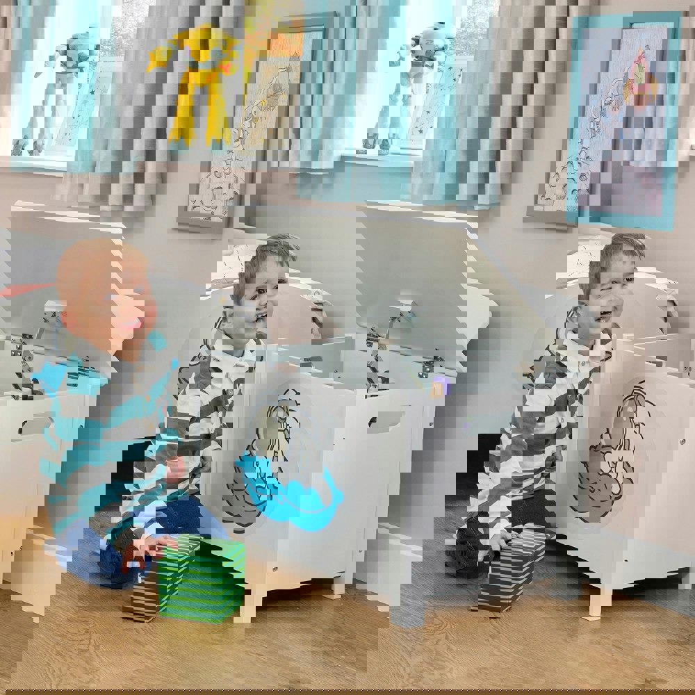 Liberty House Toys Kid’s Wooden Space Toy Box | Rackhams