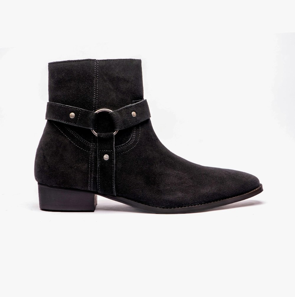 Club Cubano RAUL Mens Boots Black | Rackhams