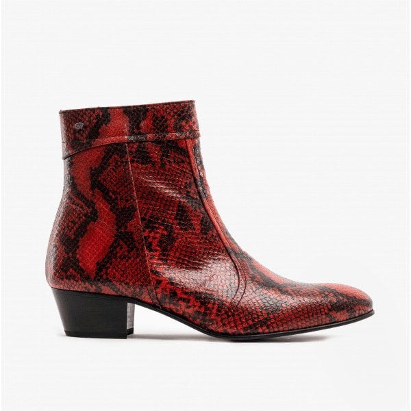 Club Cubano EMMANUEL Mens Snakeprint Leather Cuban | Rackhams