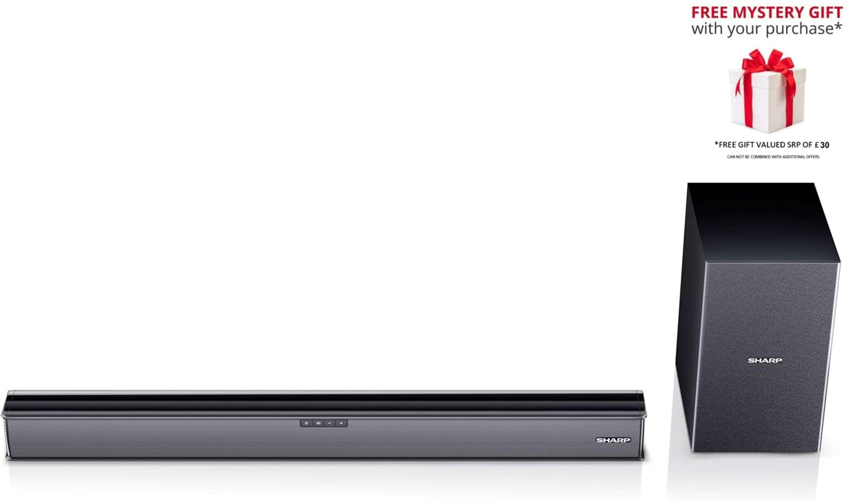 Sharp HT-SBW182 2.1 Slim Soundbar System & Wireless | Rackhams