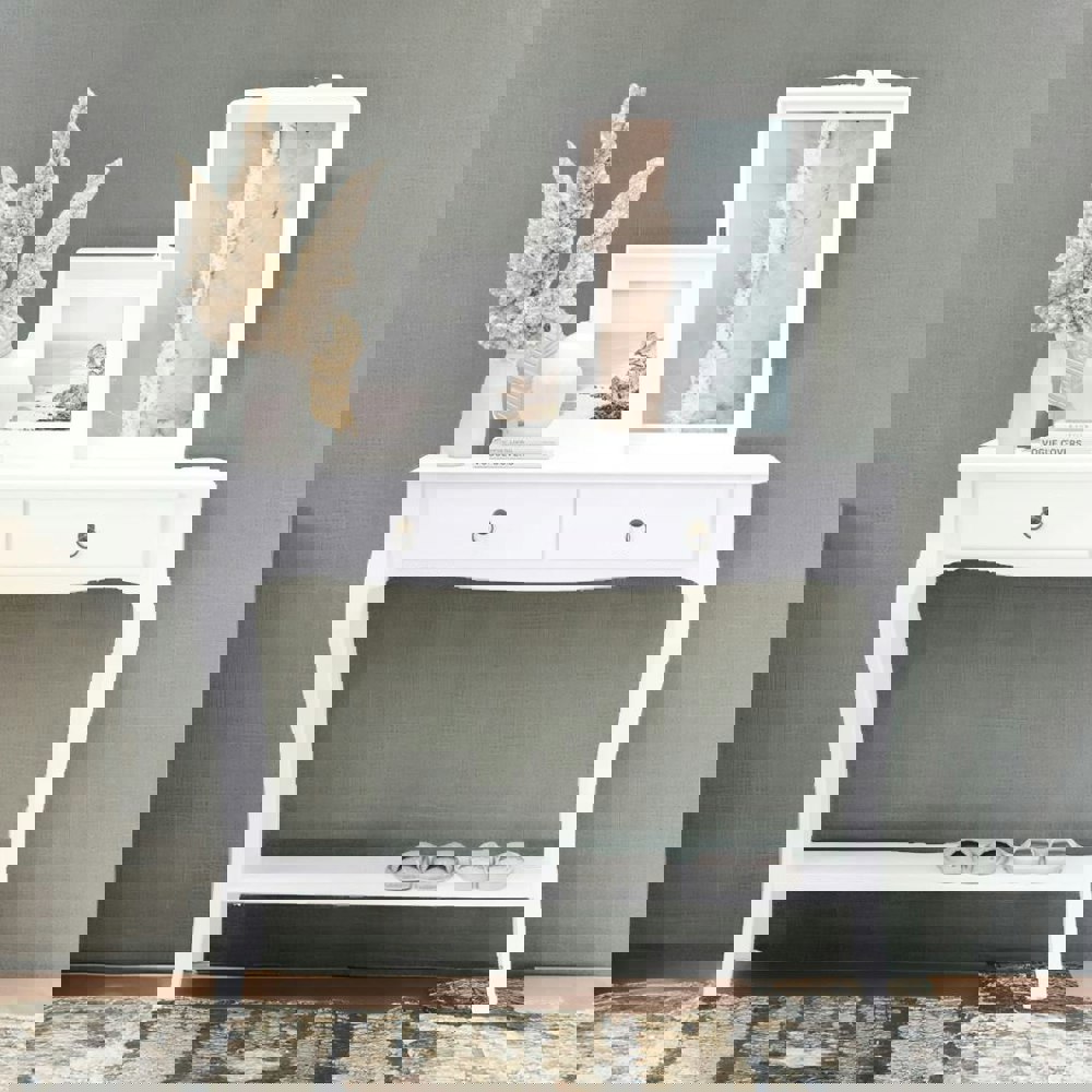 Rafaelo Mobilia Modern Console Table With 2 Drawers | Rackhams