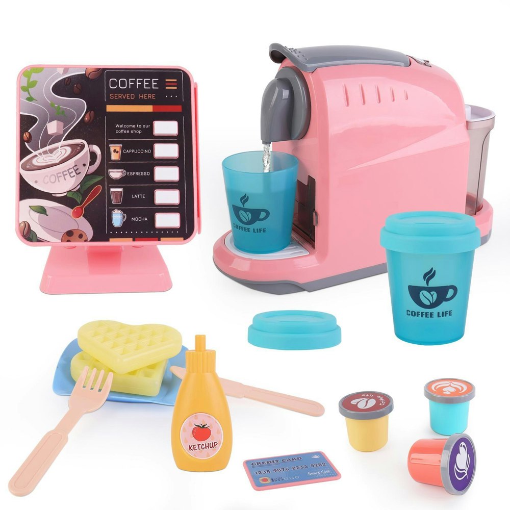 deAO Toys Kids Coffee Machine Toy with Lights, Sounds, | Rackhams