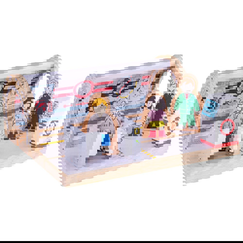 Bigjigs Rail Wooden Underground Station Train Set | Rackhams