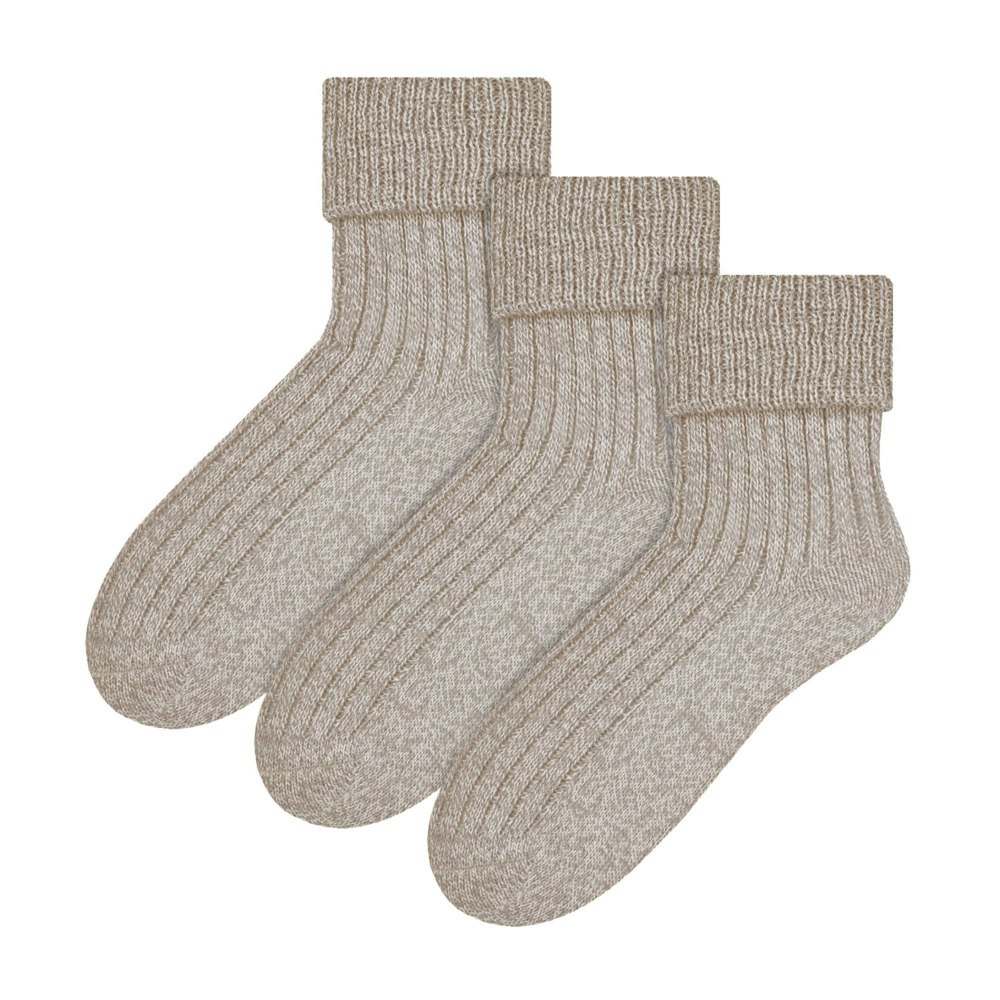 Steven 3 Pack Ladies Cosy Wool Bed Socks (2 Sizes) | Rackhams