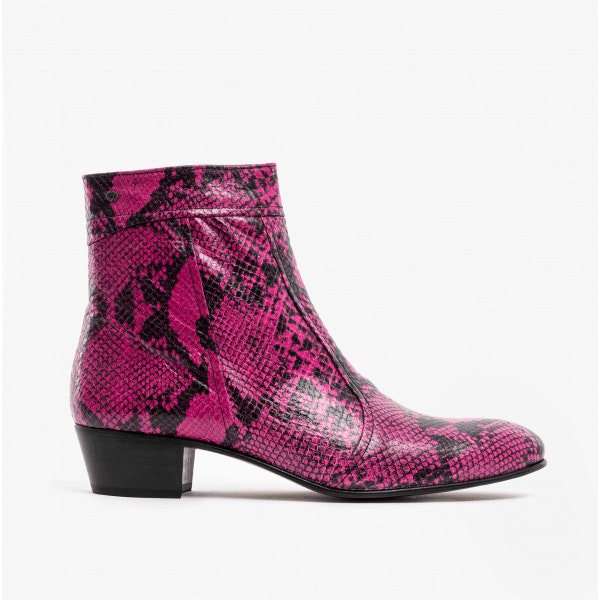 Club Cubano EMMANUEL Mens Snakeprint Leather Cuban | Rackhams