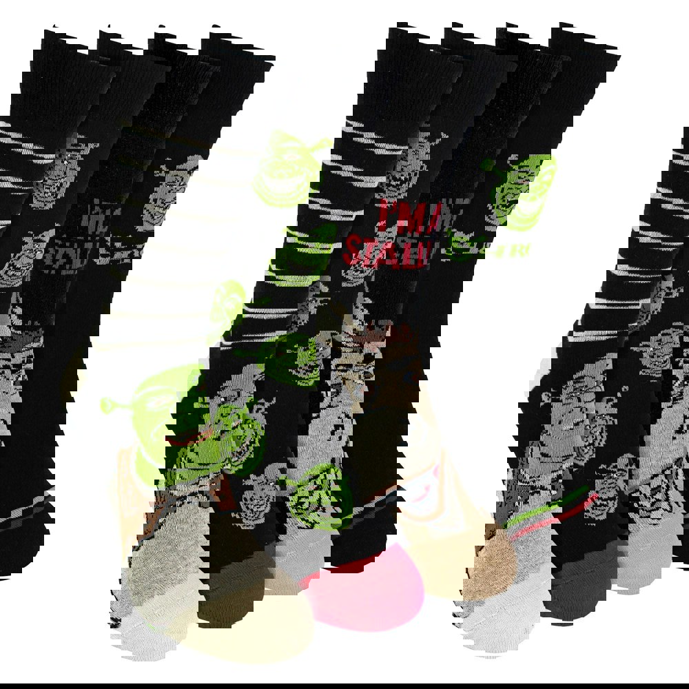 Shrek 4 Pack Novelty Cotton Shrek Socks for Men and | Rackhams