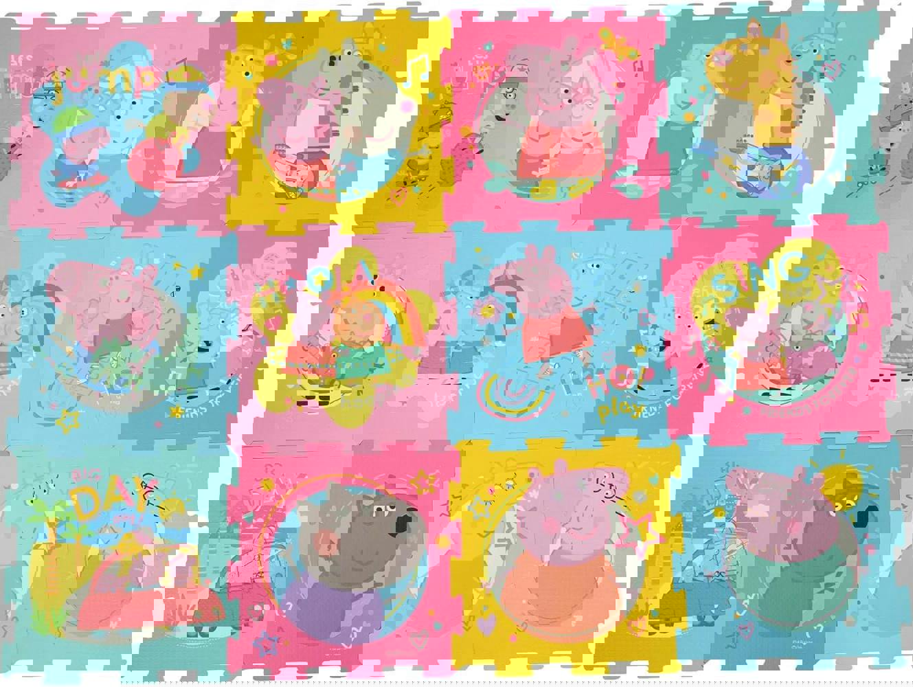 Peppa Pig 12 Piece EVA Playmat | Rackhams