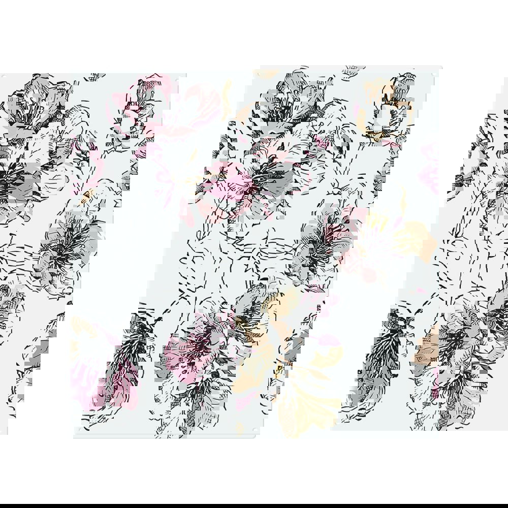 Benjamin Tate Design Flower Illustration Splash Back | Rackhams