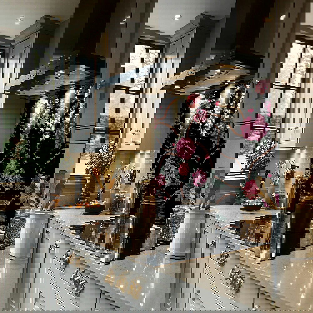 Benjamin Tate Design Chain And Flowers Pattern Splash | Rackhams