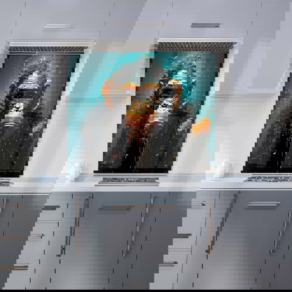 Warren Reed - Designer Monkey Face Splashart Blue | Rackhams