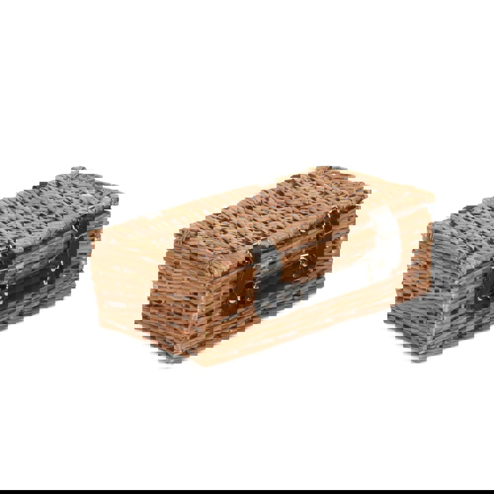 Red Hamper 34cm Split Willow Wicker Packaging Basket | Rackhams