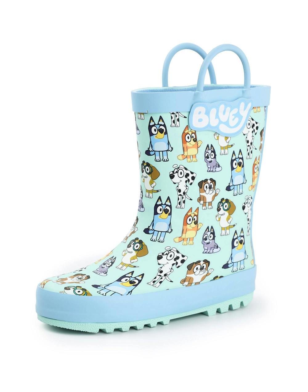 Bluey Unisex Kids Blue Character AOP Wellington Boots | Rackhams