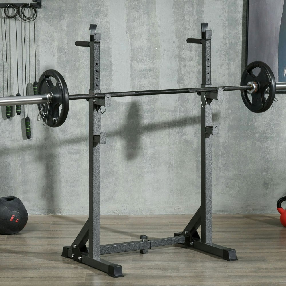 SPORTNOW Heavy Duty Squat Rack, Adjustable Weight | Rackhams