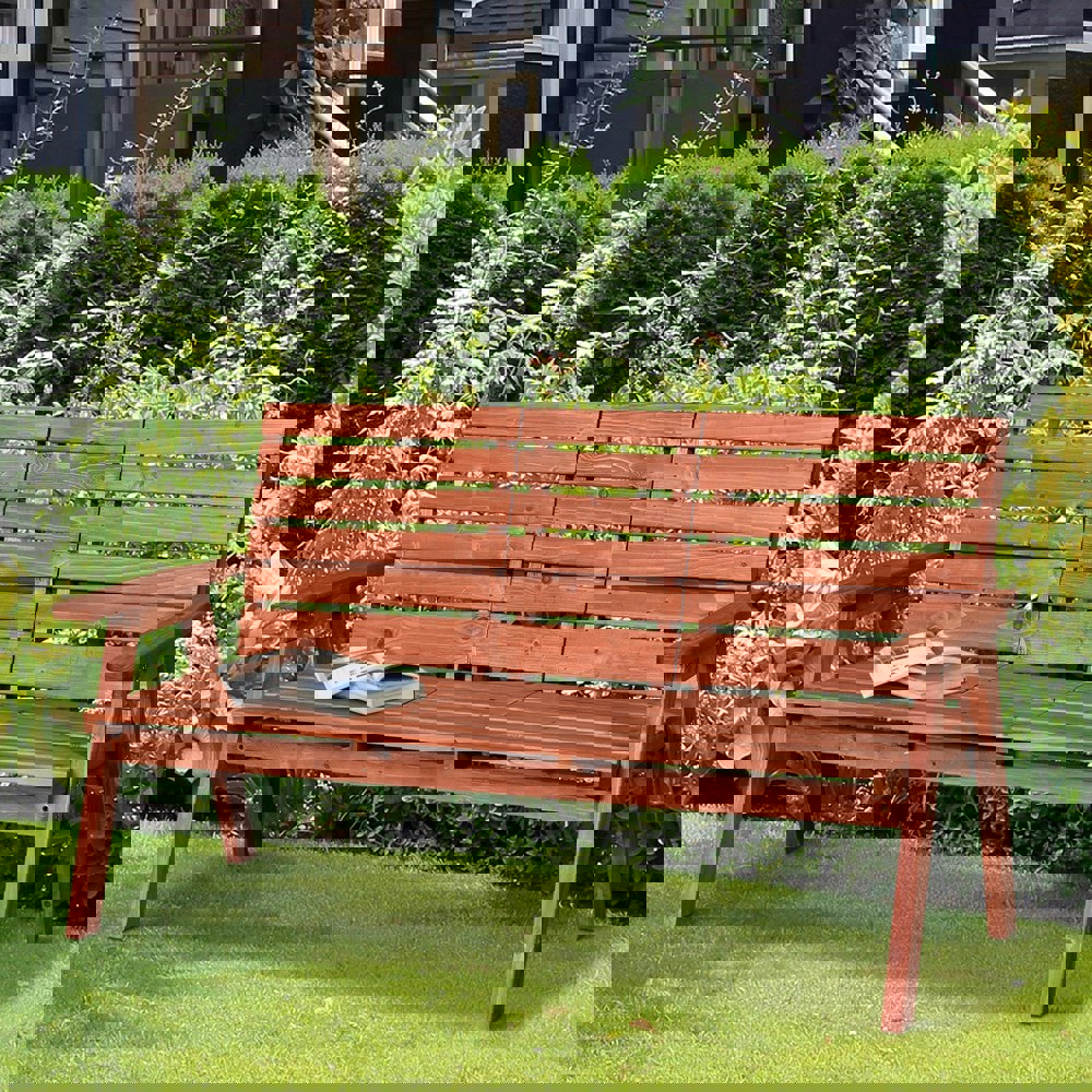 Outsunny Convertable 3-Seater Wood Bench Table Garden | Rackhams