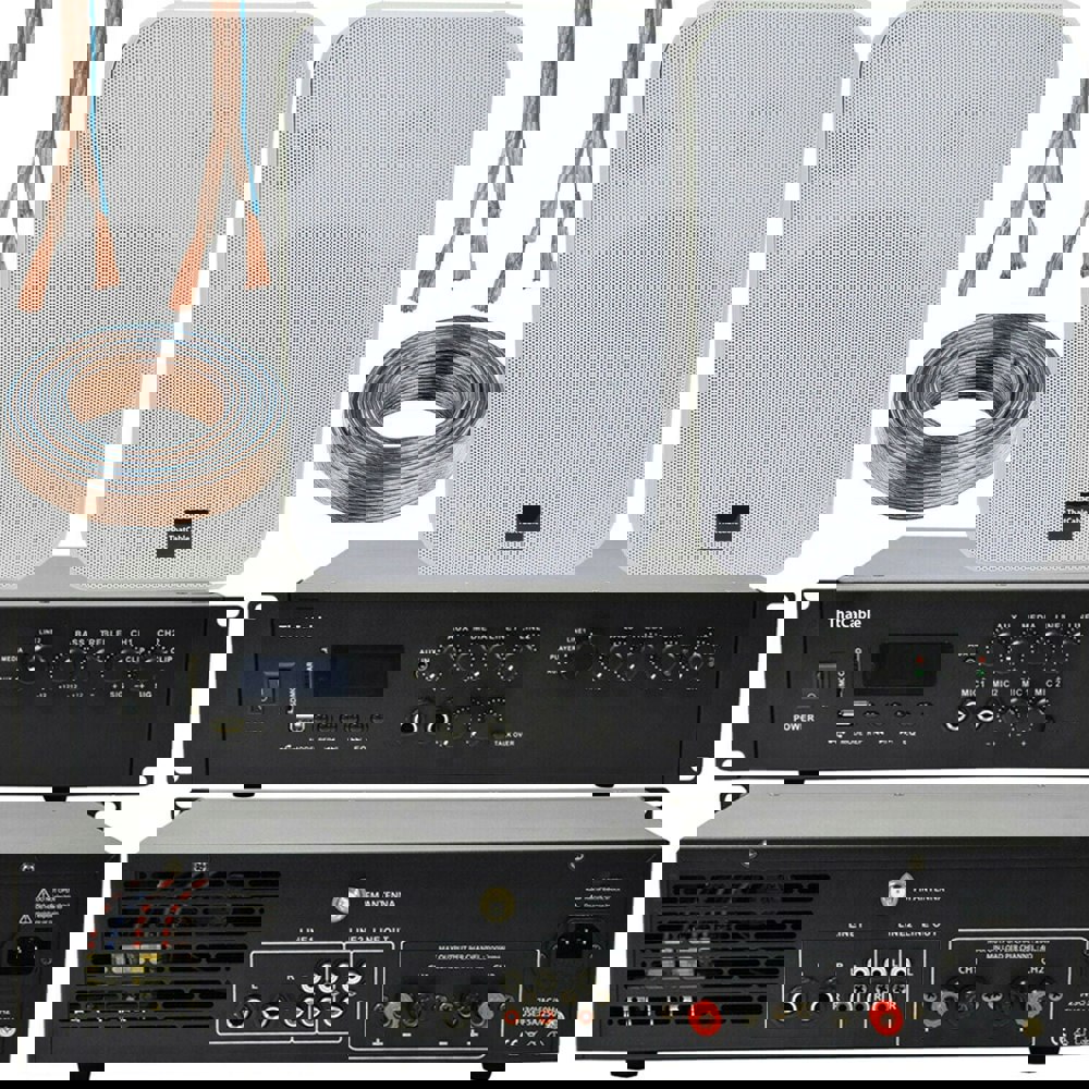 Loops 400W Bluetooth Sound System 2x White 200W Wall | Rackhams