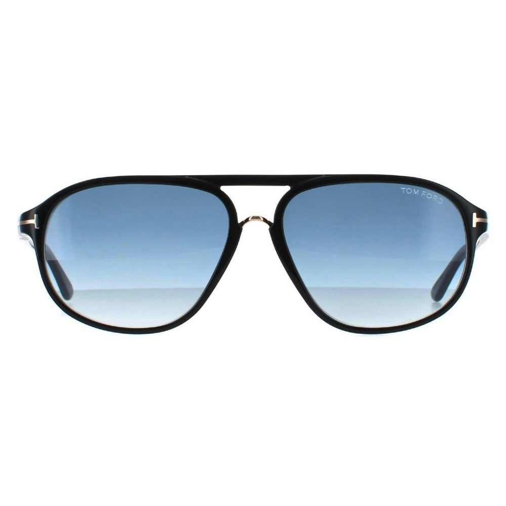Tom Ford 0447 Jacob Mens Shiny Black Sunglasses | Rackhams