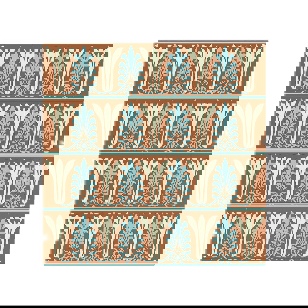 Benjamin Tate Design Egyptian Flower Ornament Pattern | Rackhams