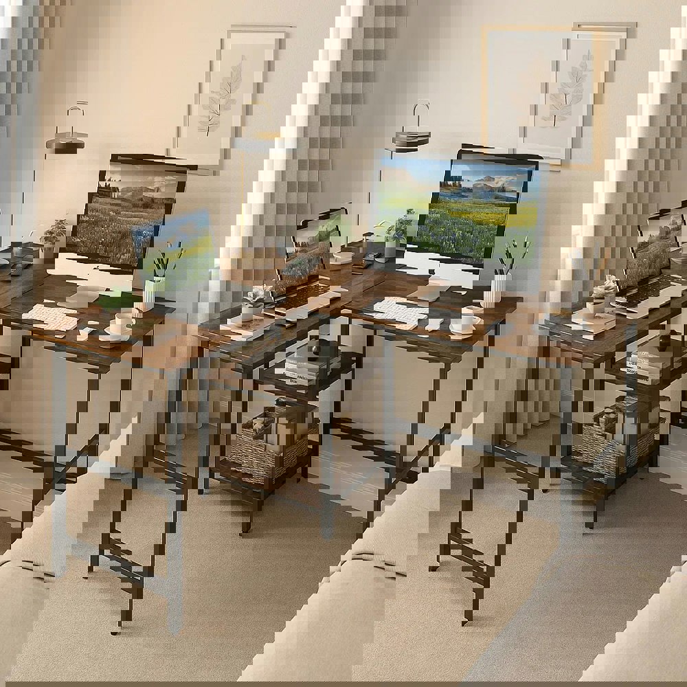 Modcraft L-Shaped Computer Desk with USB & Type-C | Rackhams