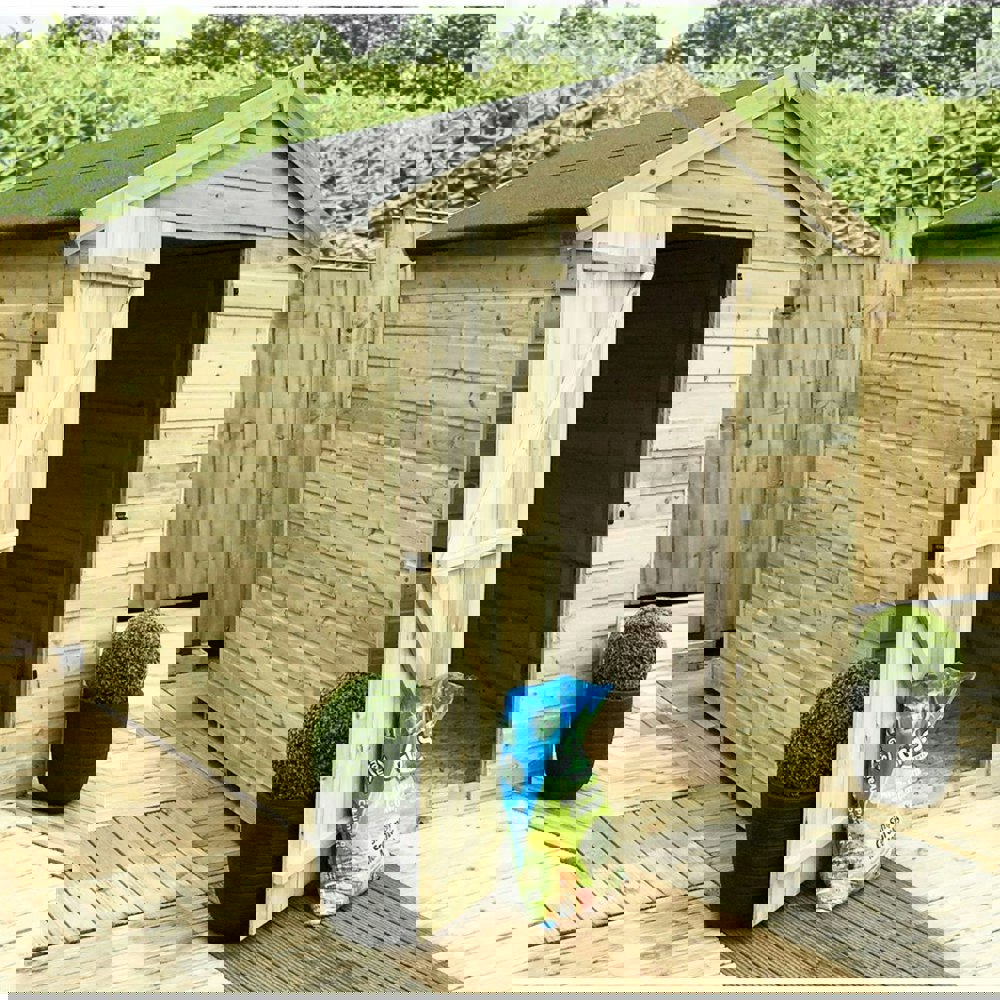 Marlborough 7x6 Premier Windowless Pressure Treated | Rackhams