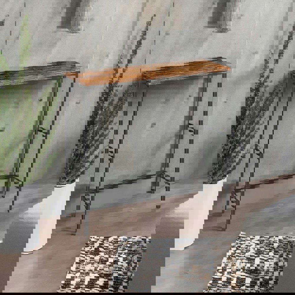 Modcraft Slim Console Table Metal Frame Display Table | Rackhams