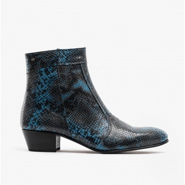Club Cubano EMMANUEL Mens Snakeprint Leather Cuban | Rackhams