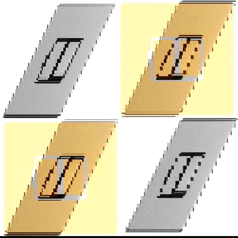 Loops 2 PACK 1 Gang 13A Switched Fuse Spur SCREWLESS | Rackhams