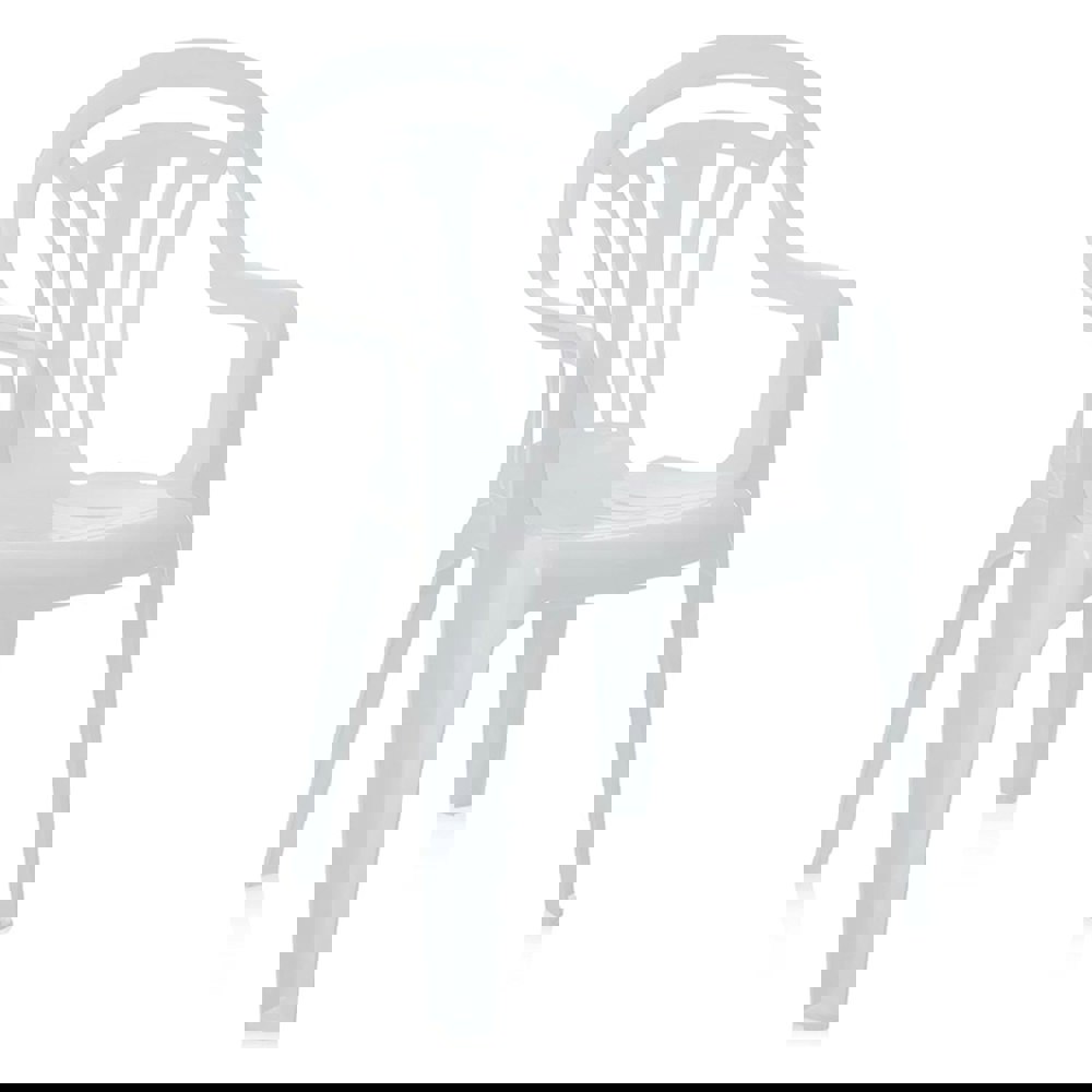 STORM TRADING GROUP White Stackable Plastic Low Back | Rackhams