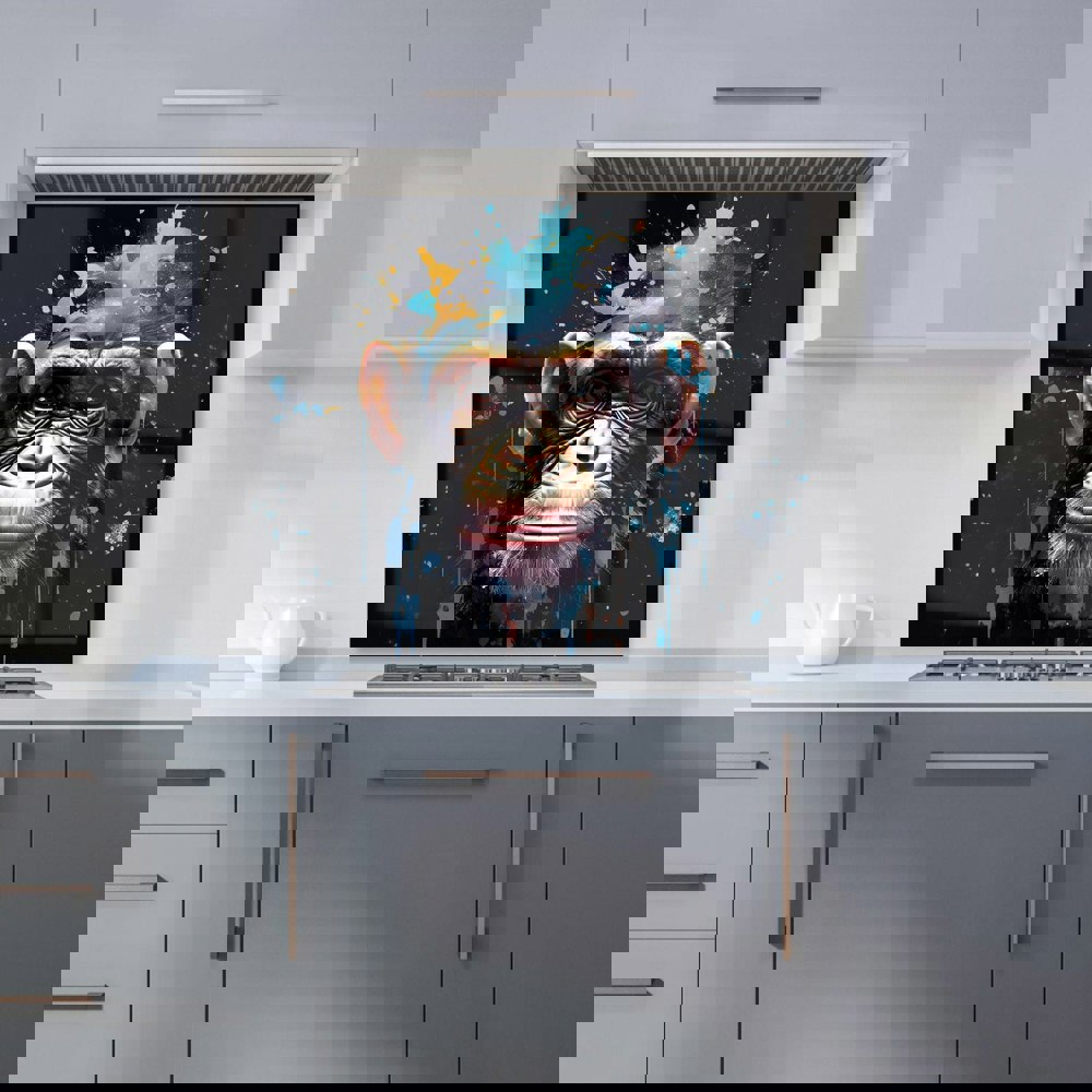 Warren Reed - Designer Monkey Face Splashart with Blue | Rackhams