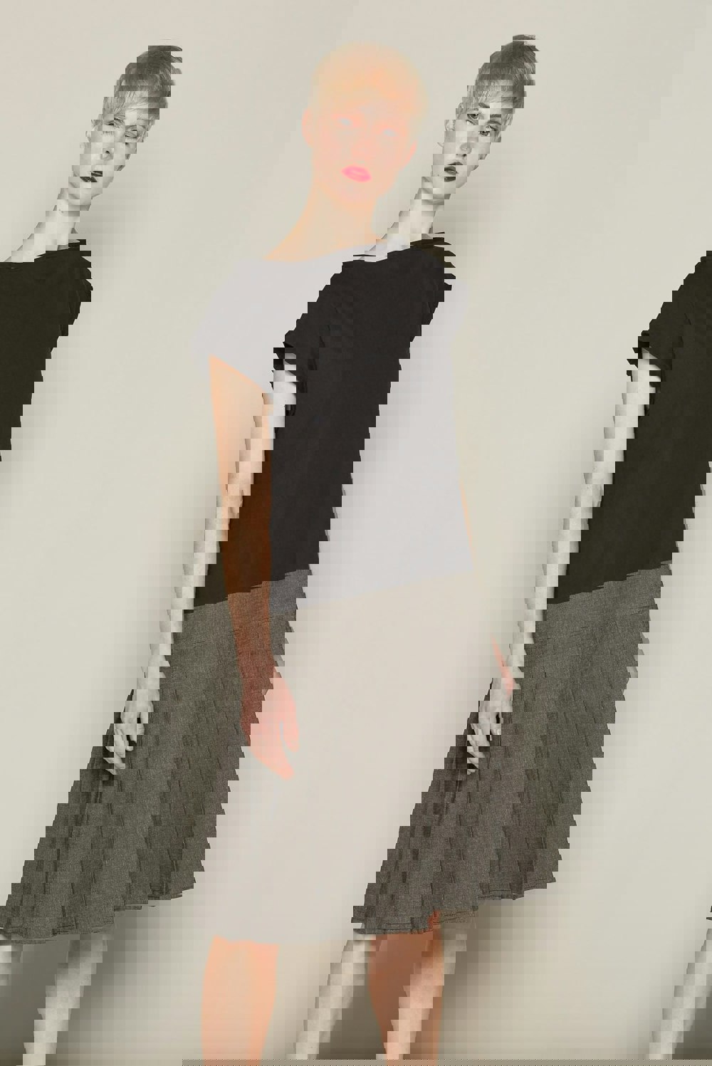 Bo Carter Brigit Dress - Black & Grey | Rackhams