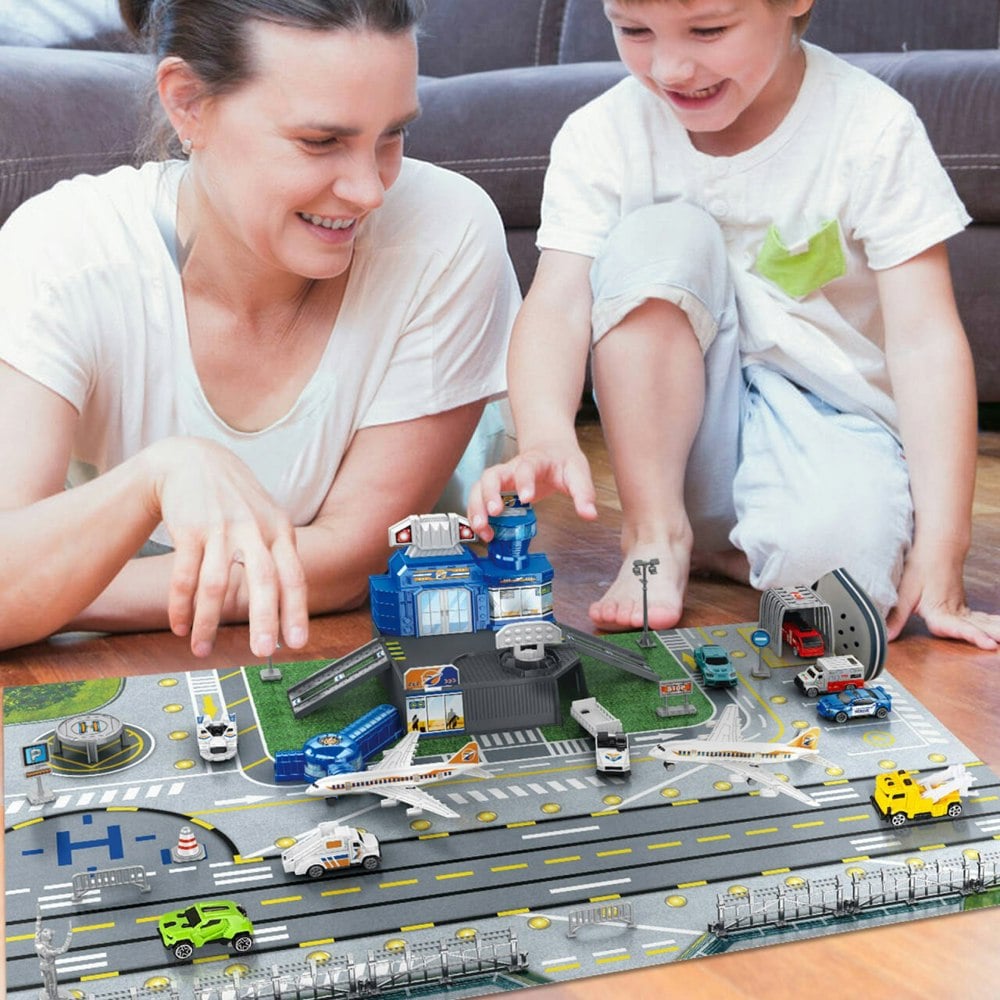 deAO Toys Aircraft Track Toy Aircraft Toy Set Includes | Rackhams