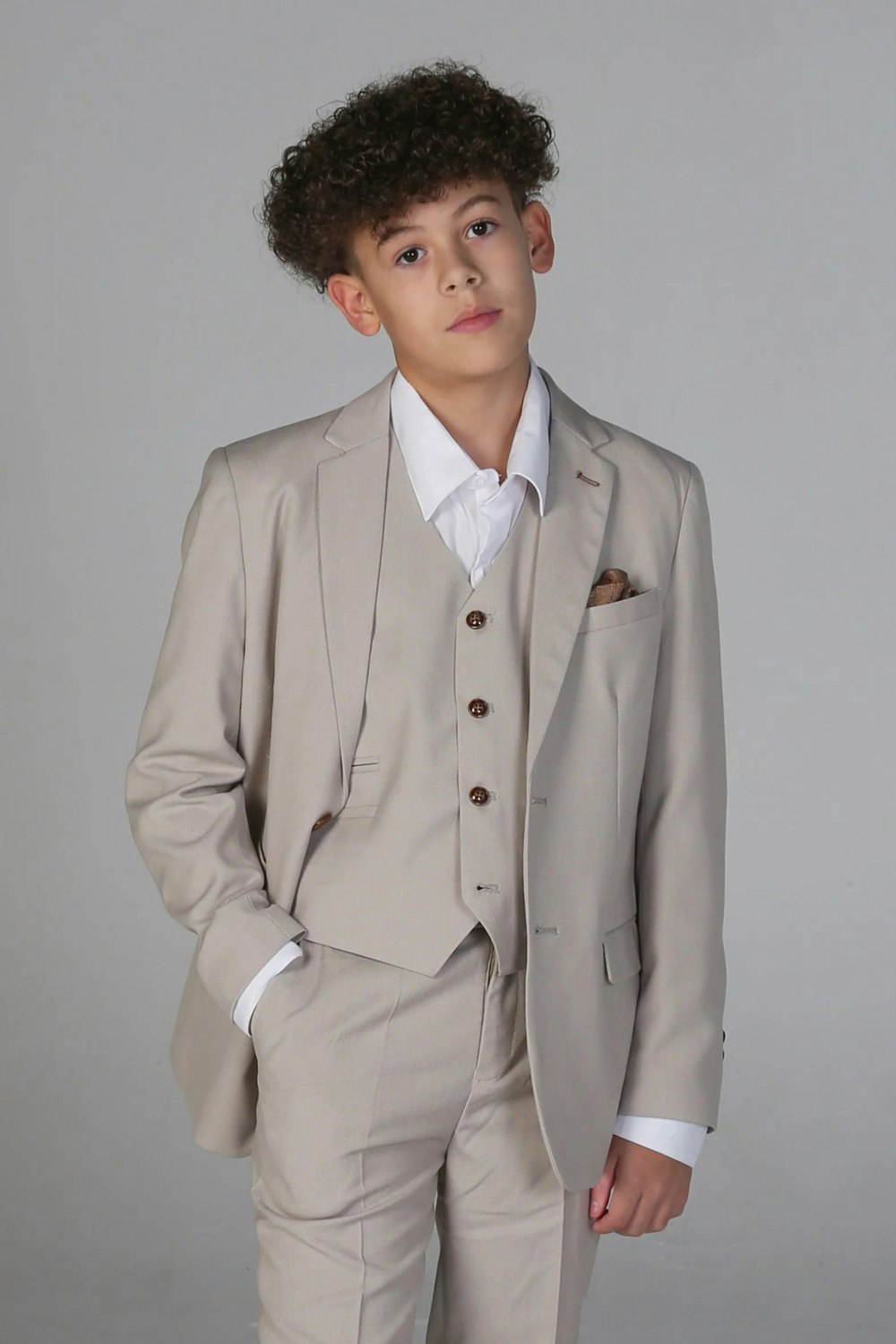 Paul Andrew Mayfair - Boys Stone 3 Piece Classic | Rackhams