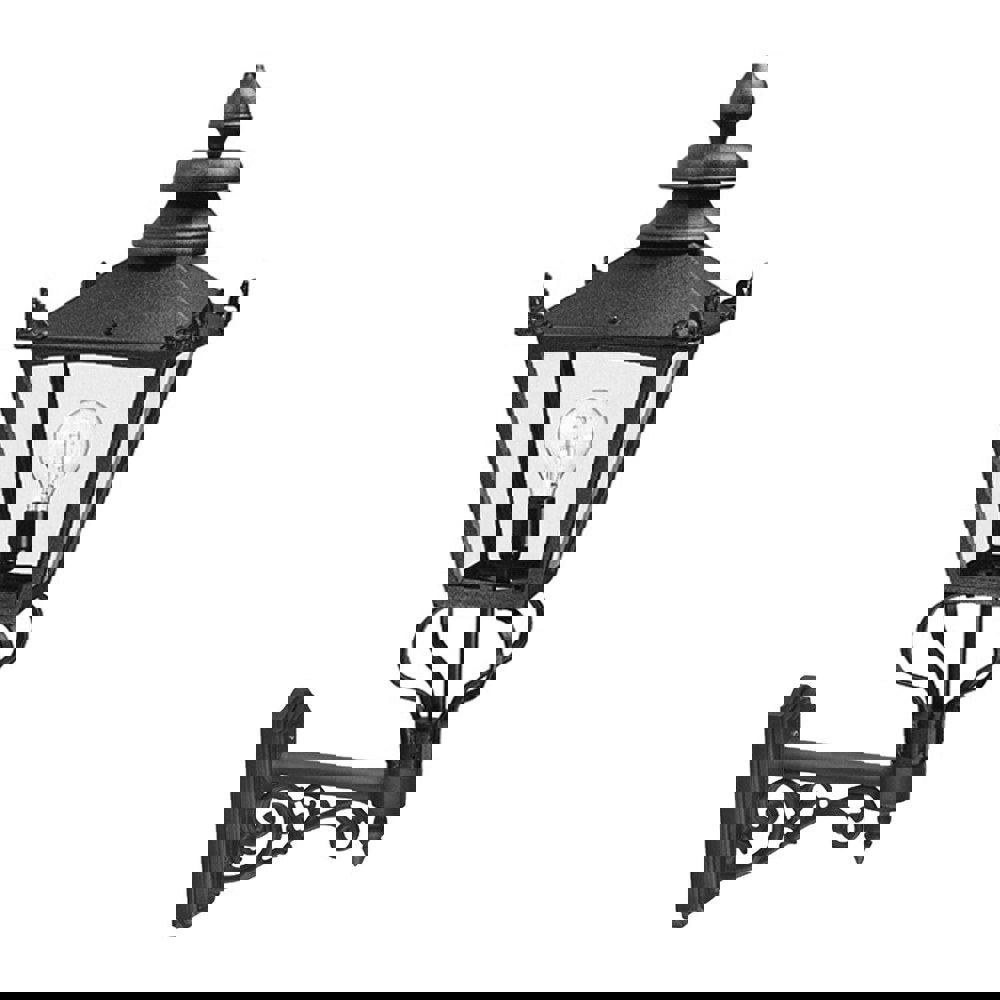 Loops IP23 Wall Light Sconce Black LED E27 150W Bulb | Rackhams