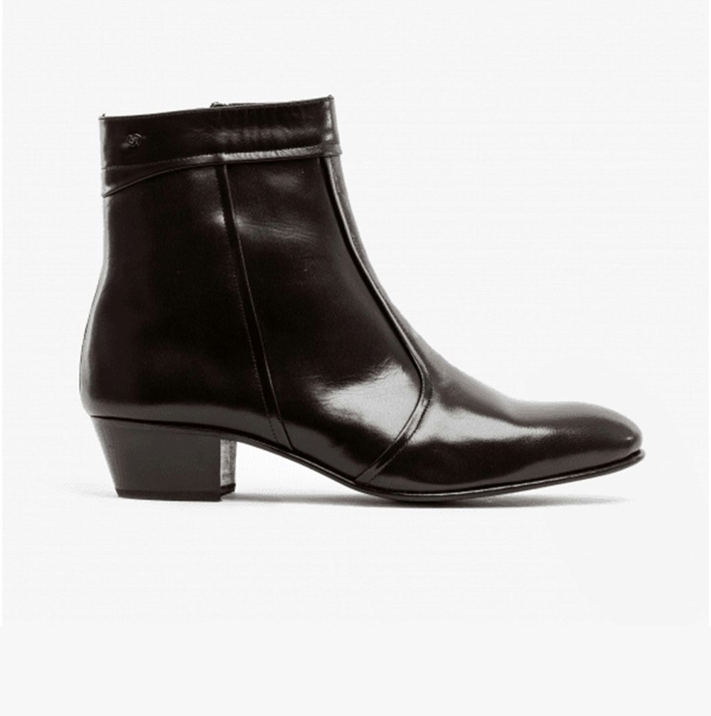 Club Cubano EMMANUEL Mens Smooth Leather Cuban Heel | Rackhams