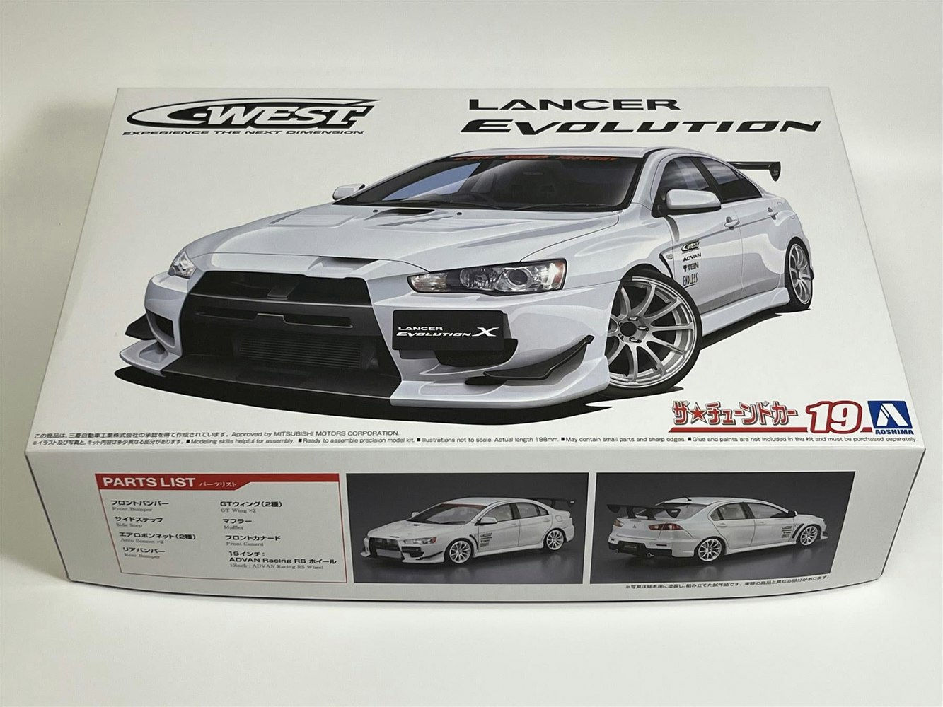 Aoshima Lancer Evolution C West Model Kit 1:24 Scale | Rackhams