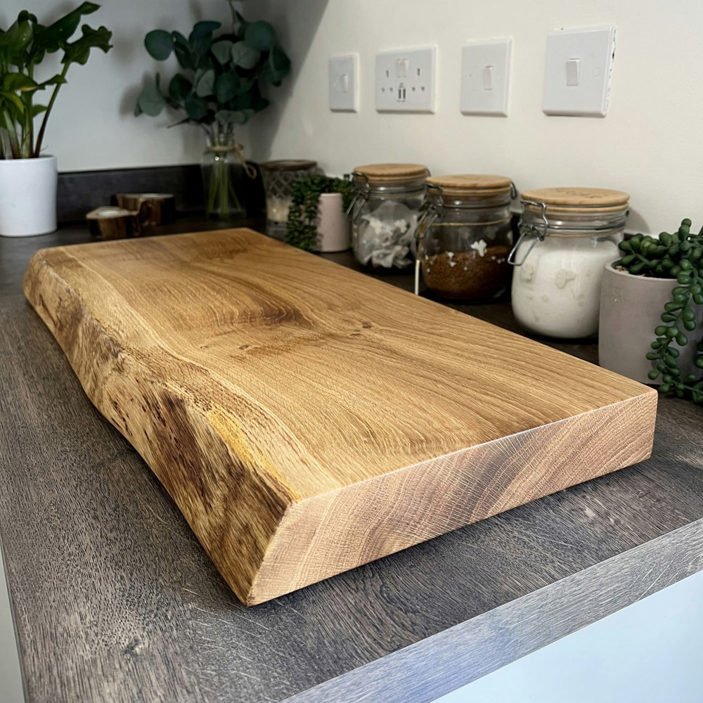 Giraffes & Craftz XL Oak Live Edge Chopping Board | Rackhams
