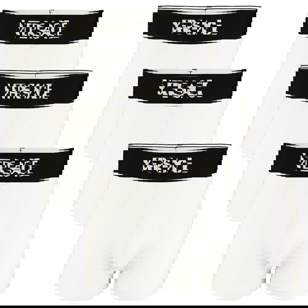 Versace 3-Pack Essential Tex Jersey low Rise Trunks, | Rackhams