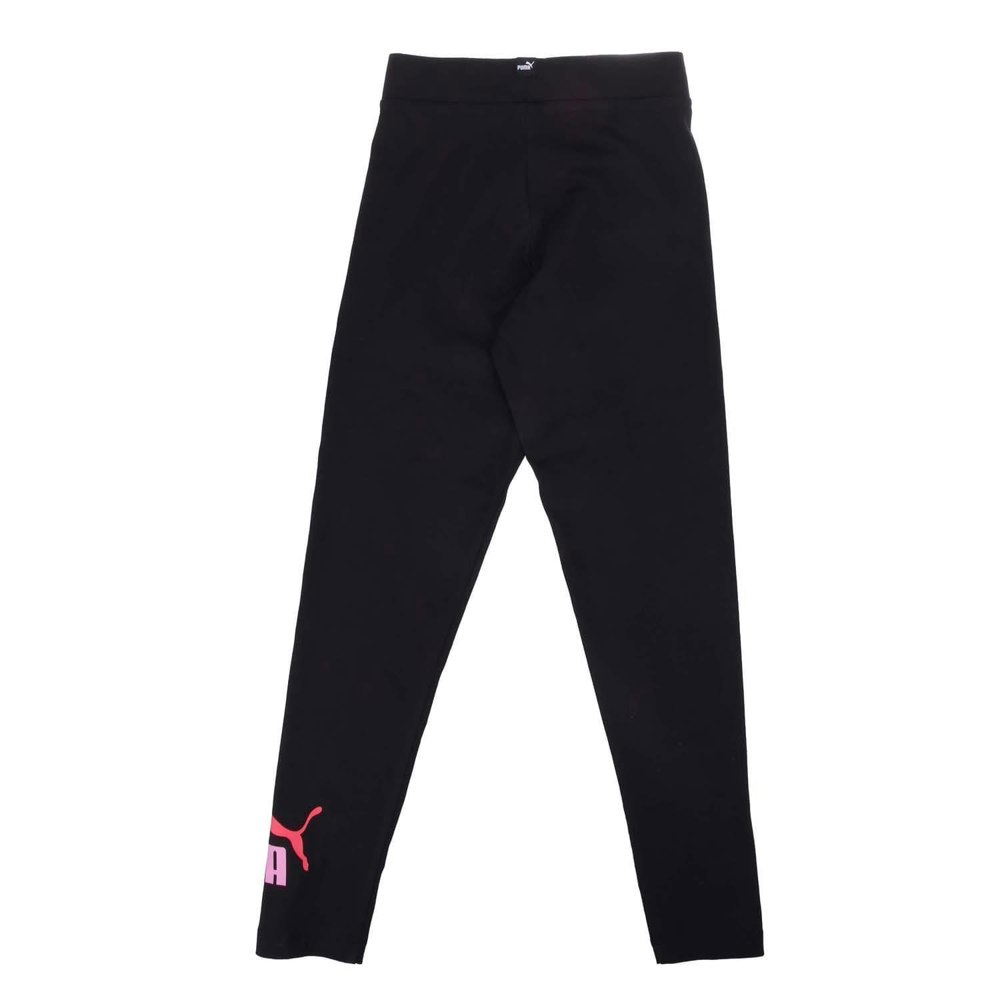 Puma Girls Essential Logo Leggings - Black | Rackhams