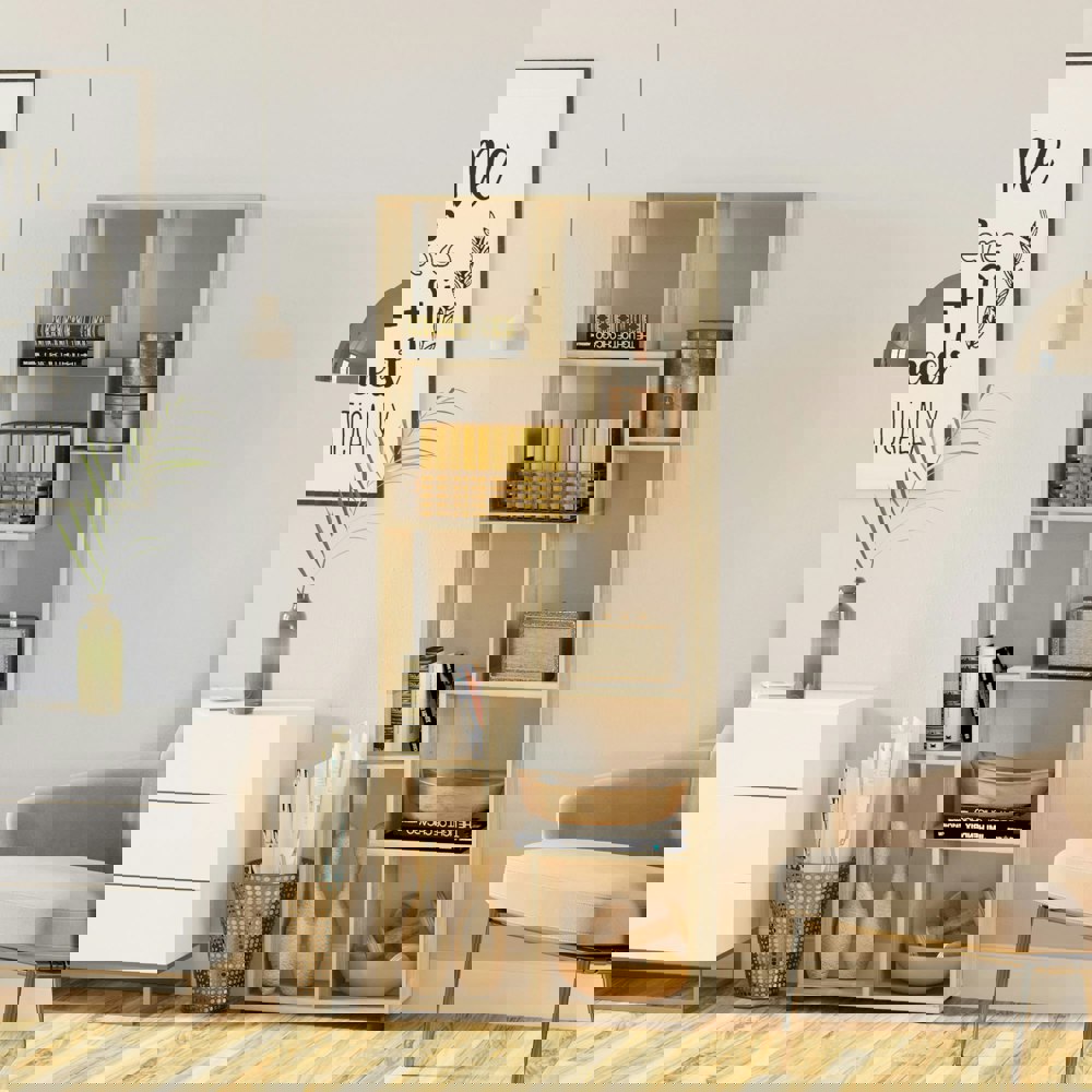 HOMCOM Multipurpose 8-Grid Bookshelf Decorative Shelf, | Rackhams