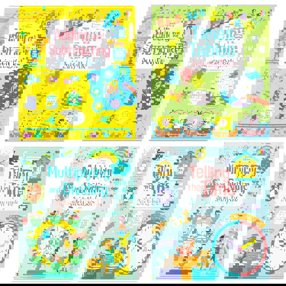 Educational Workbooks 4 Book Set: Addition & | Rackhams