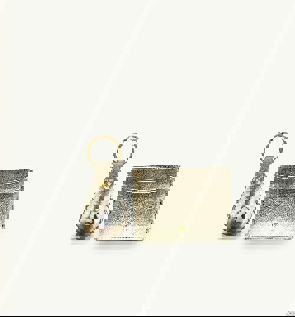 Apatchy London Gold Leather AirTag and Cardholder Gift | Rackhams