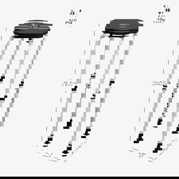 HOMCOM Bath Chair Height Adjustable Shower Seat for | Rackhams