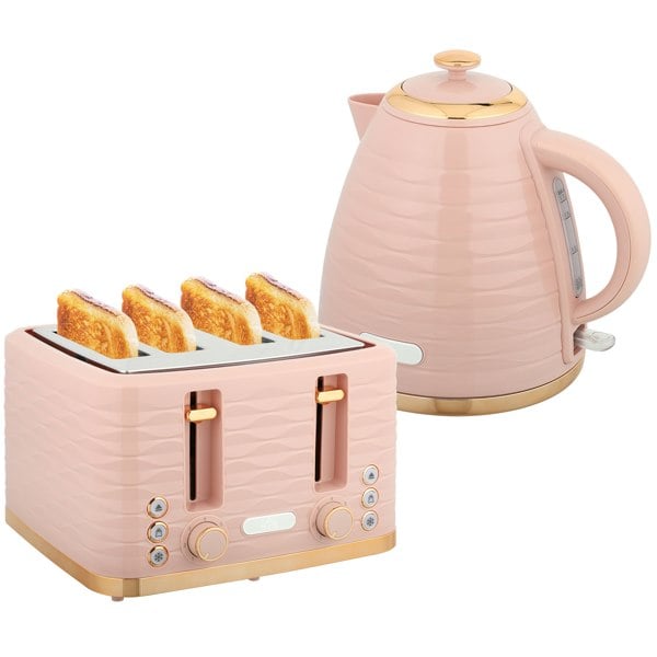 HOMCOM Kettle and Toaster Set 1.7L Kettle & 4 Slice | Rackhams