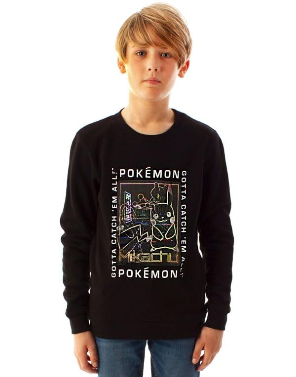 Pokemon Boys Black Sweatshirt | Rackhams