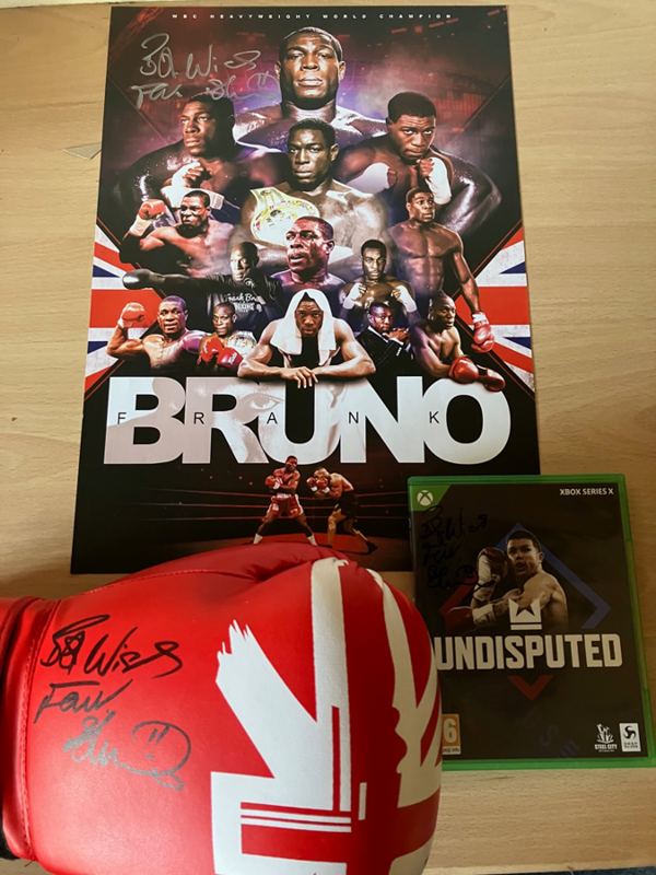 Save an extra £30 on Frank Bruno Memorabilia | Rackhams